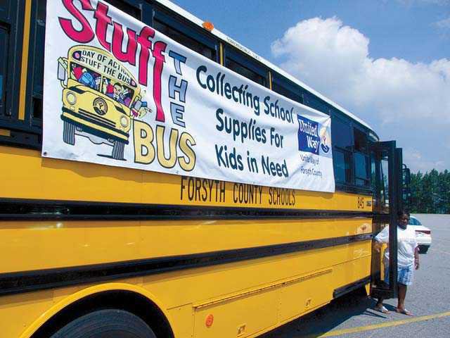 Preparations begin to Stuff the Bus - Forsyth News