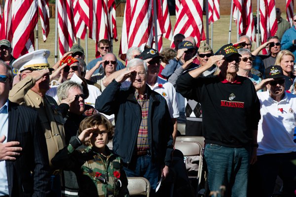 Honoring service, sacrifice: Veterans Day ceremony held at War Memorial ...