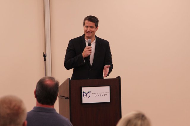 Sharon Forks Library praised at reopening celebration - Forsyth News