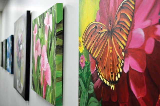 Local artists filled two Forsyth County Courthouse rooms with flowers ...