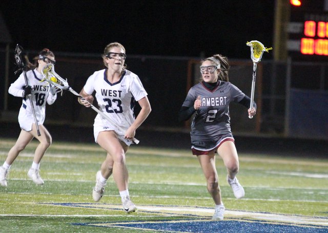 Lacrosse: West girls hold off rival Lambert for second area win ...