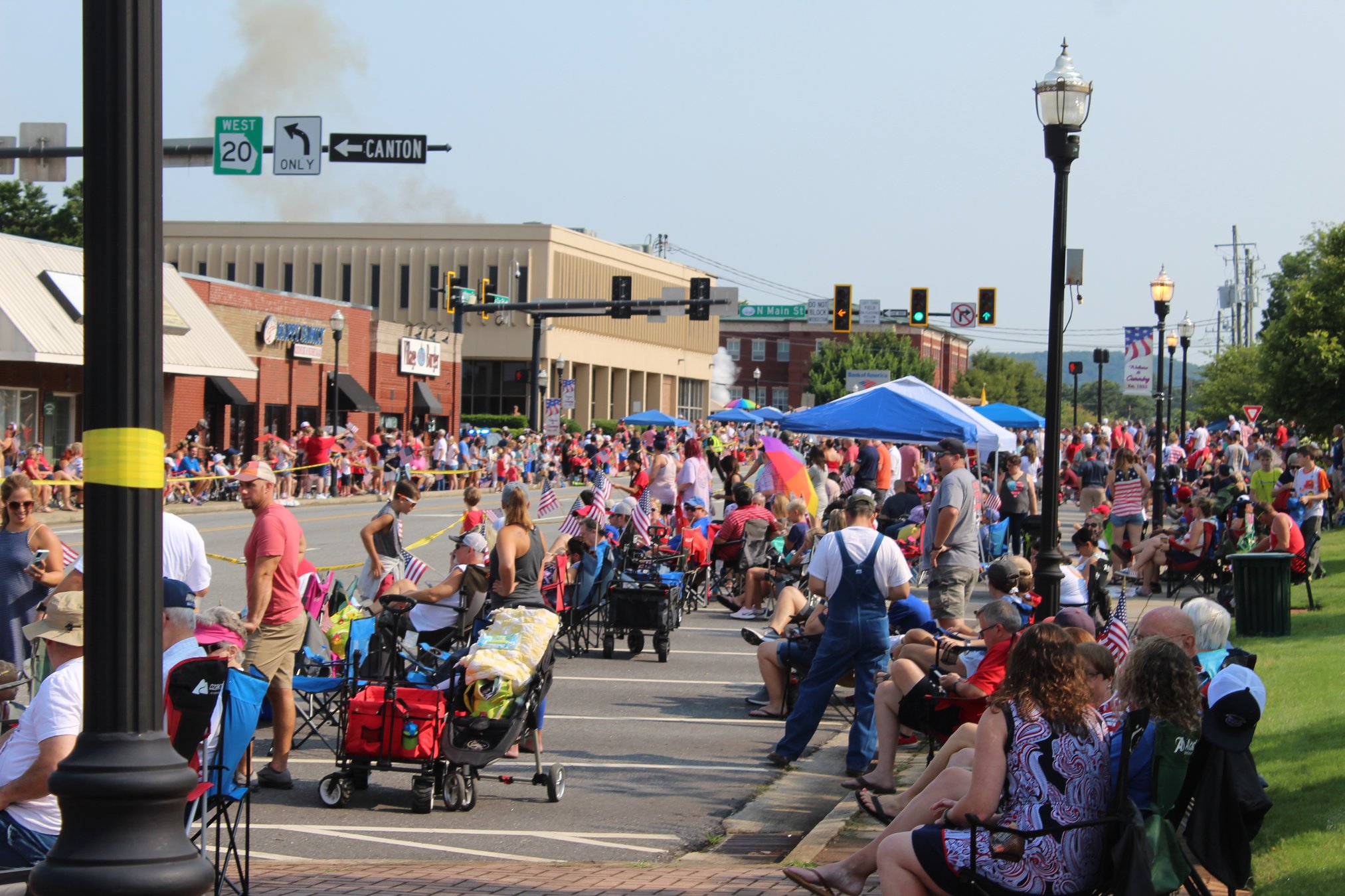 Check out these sights from Cumming's Fourth of July steam engine ...