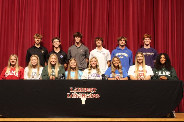 PHOTO GALLERY: Lambert sending 15 athletes to the next level - Forsyth News