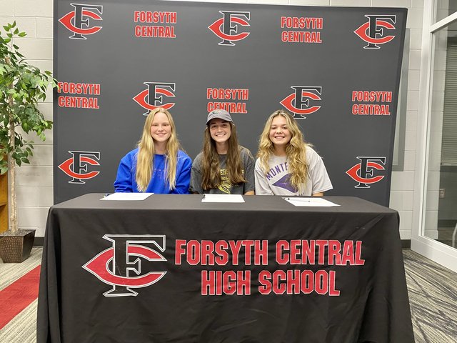Forsyth Central Celebrates 4 Athletes Advancing Their Athletic Careers