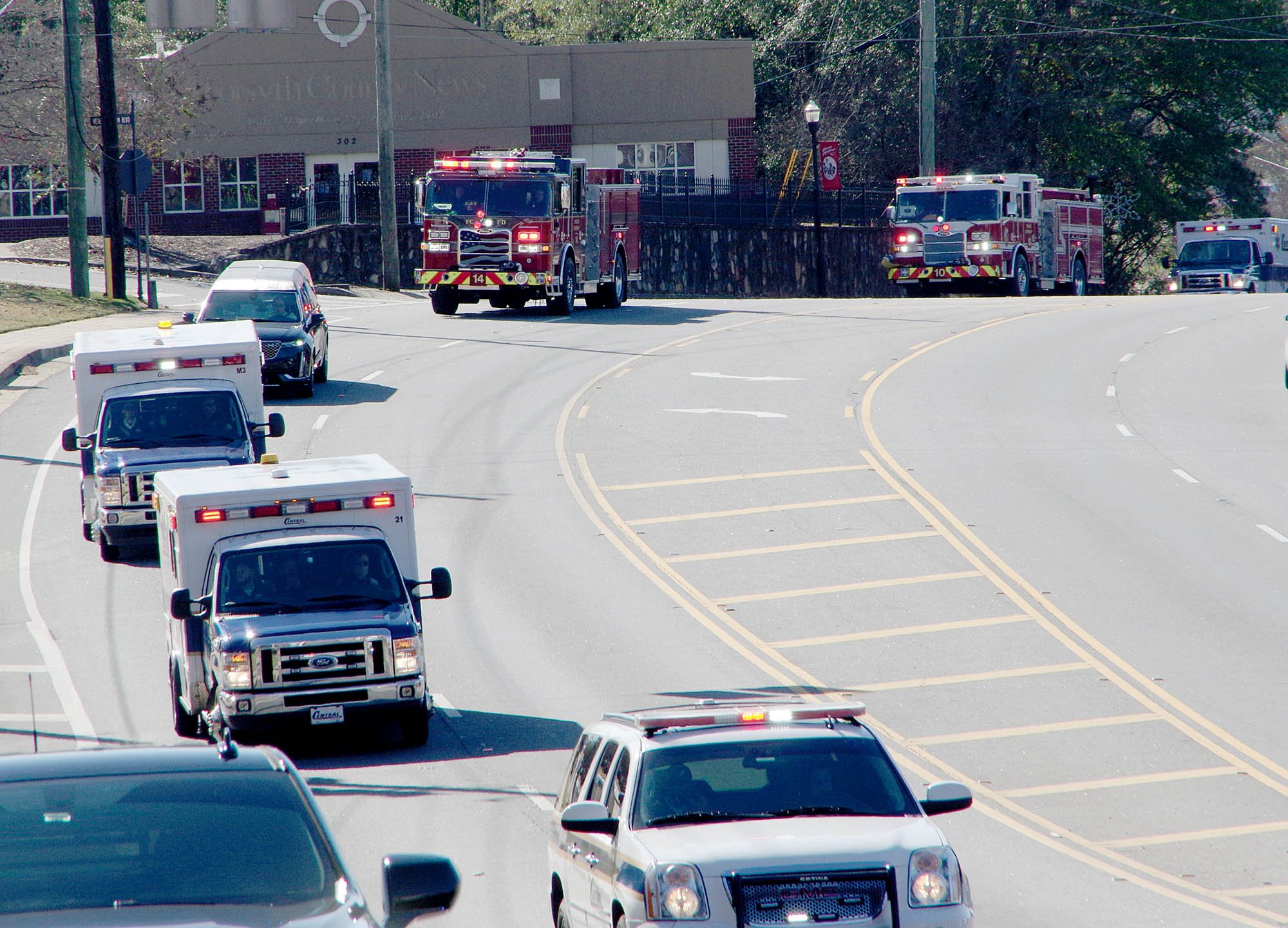 EMT Gina Ayres procession returns to Forsyth County - Forsyth News