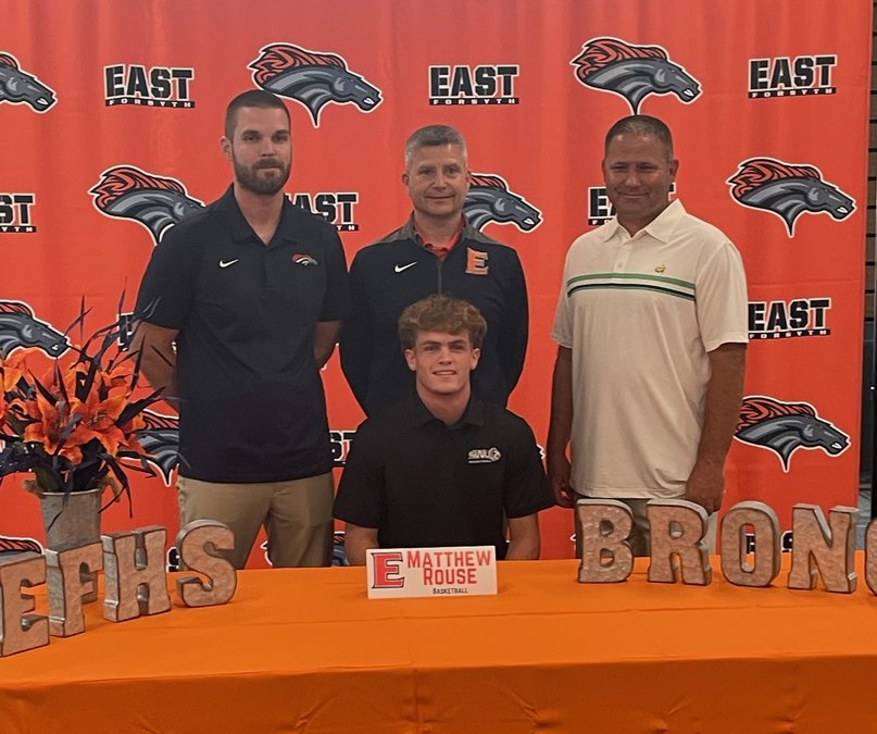 Basketball: East Forsyth's Matthew Rouse signs college scholarship ...