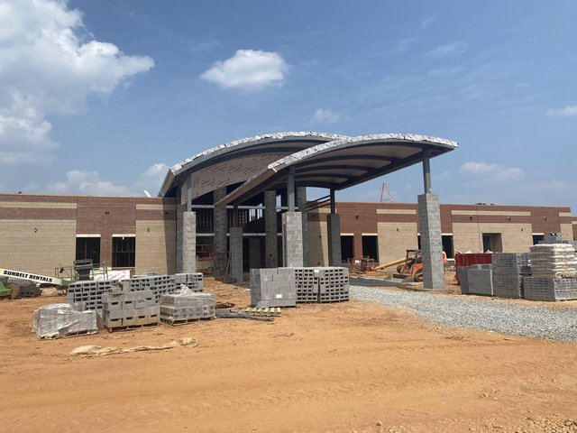 Midway Elementary School’s campus is halfway through construction. Here ...