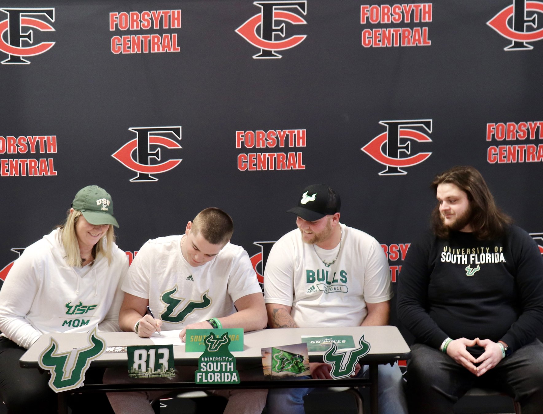 Football: Forsyth Central's Braden Carter signs with South Florida ...