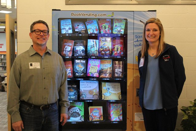 ‘Foster a love of reading’: Local group donates book vending machine to ...