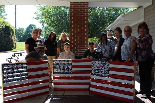 Forsyth County seniors paint flags to celebrate Independence Day ...