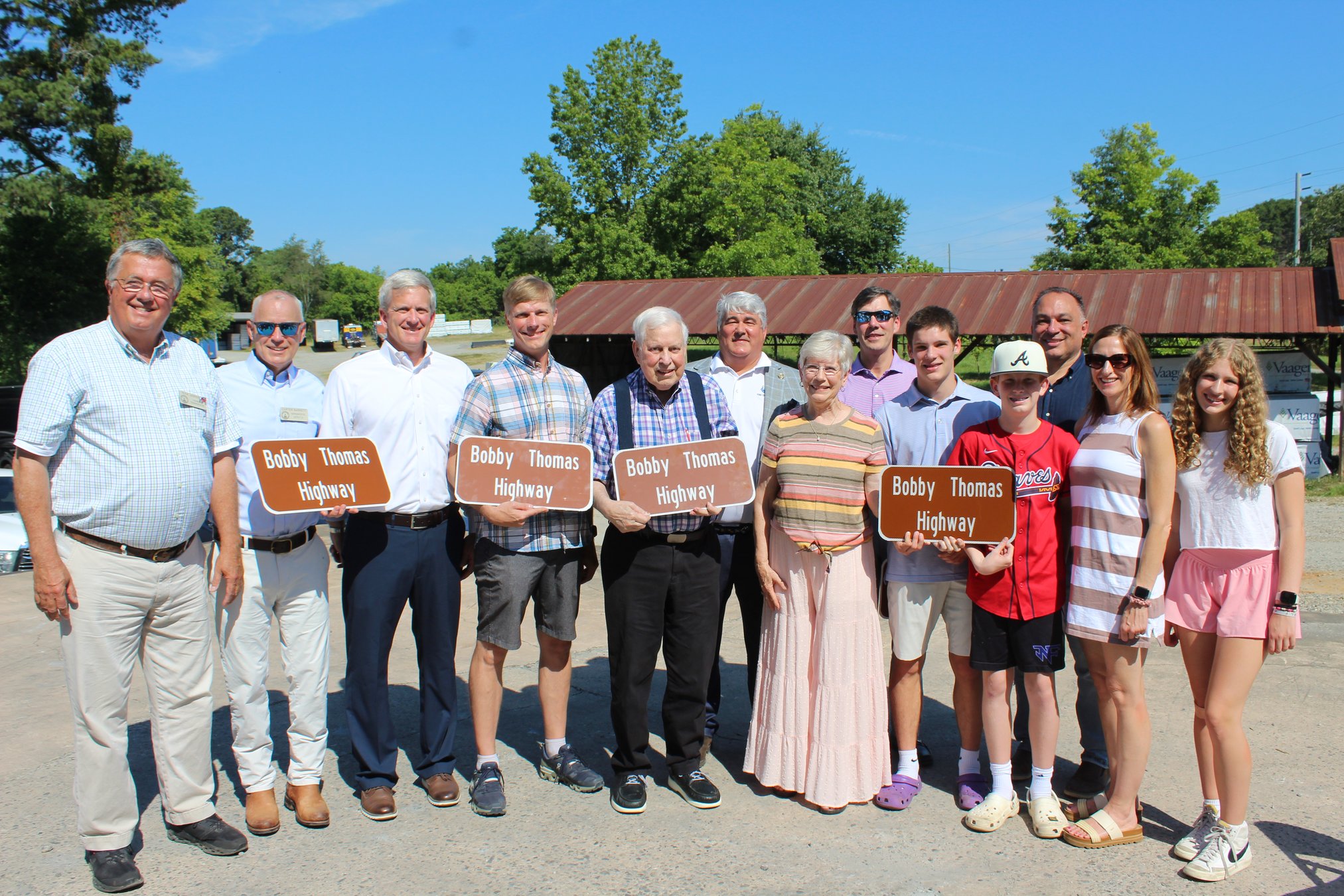 Now entering Bobby Thomas Highway: Section of road renamed in honor of ...