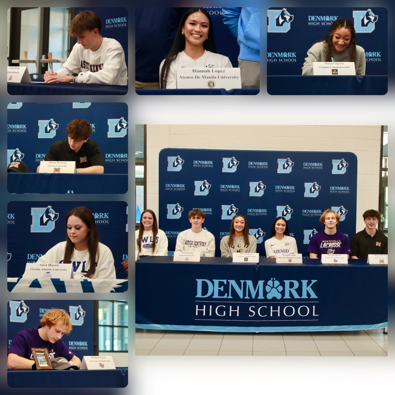 Denmark celebrates half-dozen athletes at signing ceremony - Forsyth News