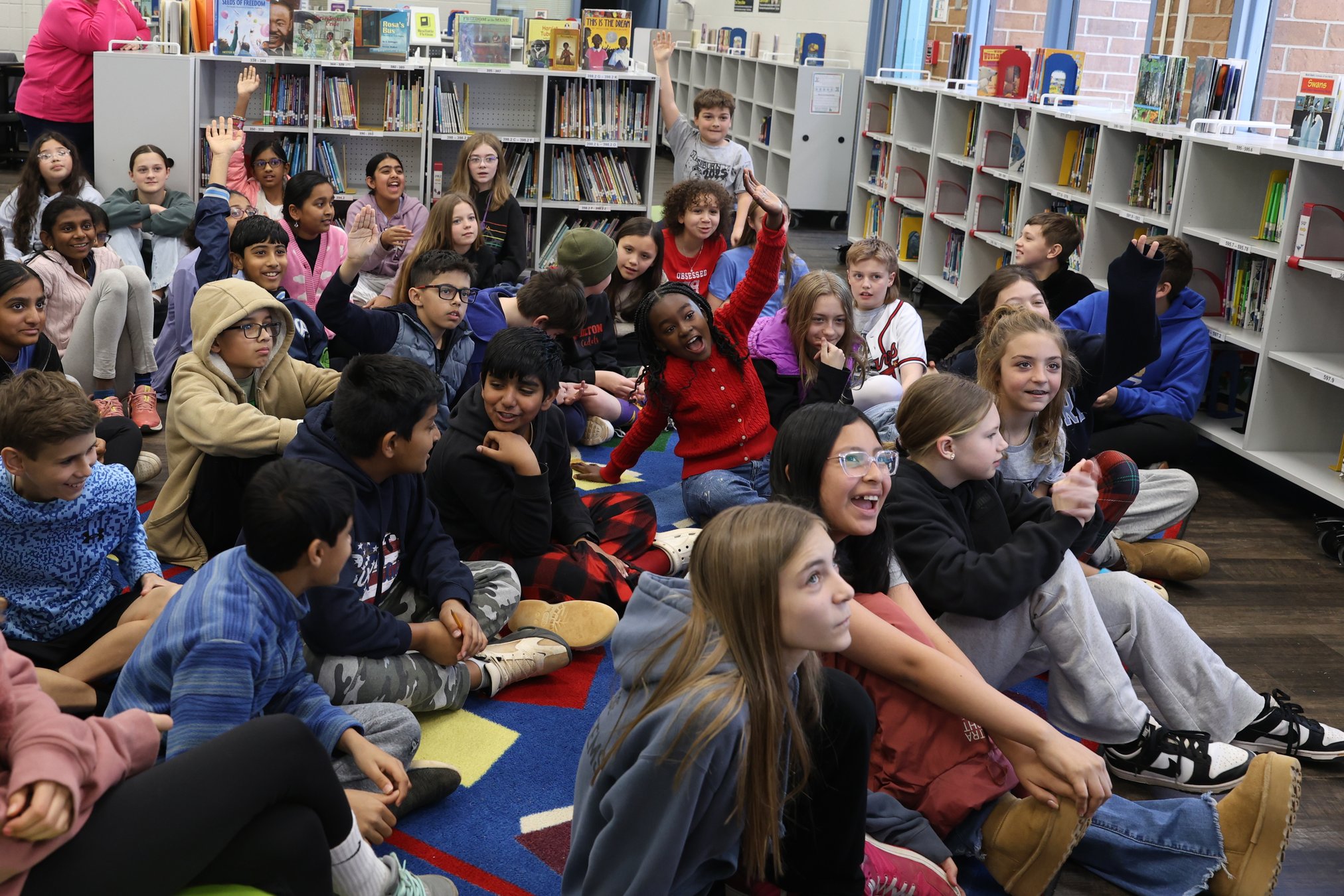 Forsyth County students celebrate Read Across America with surprise ...