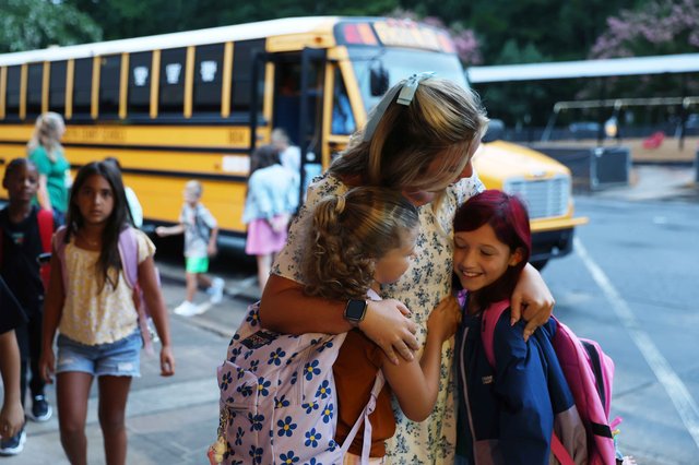 LOOK: Smiles and nerves as students arrive for the first day of school ...