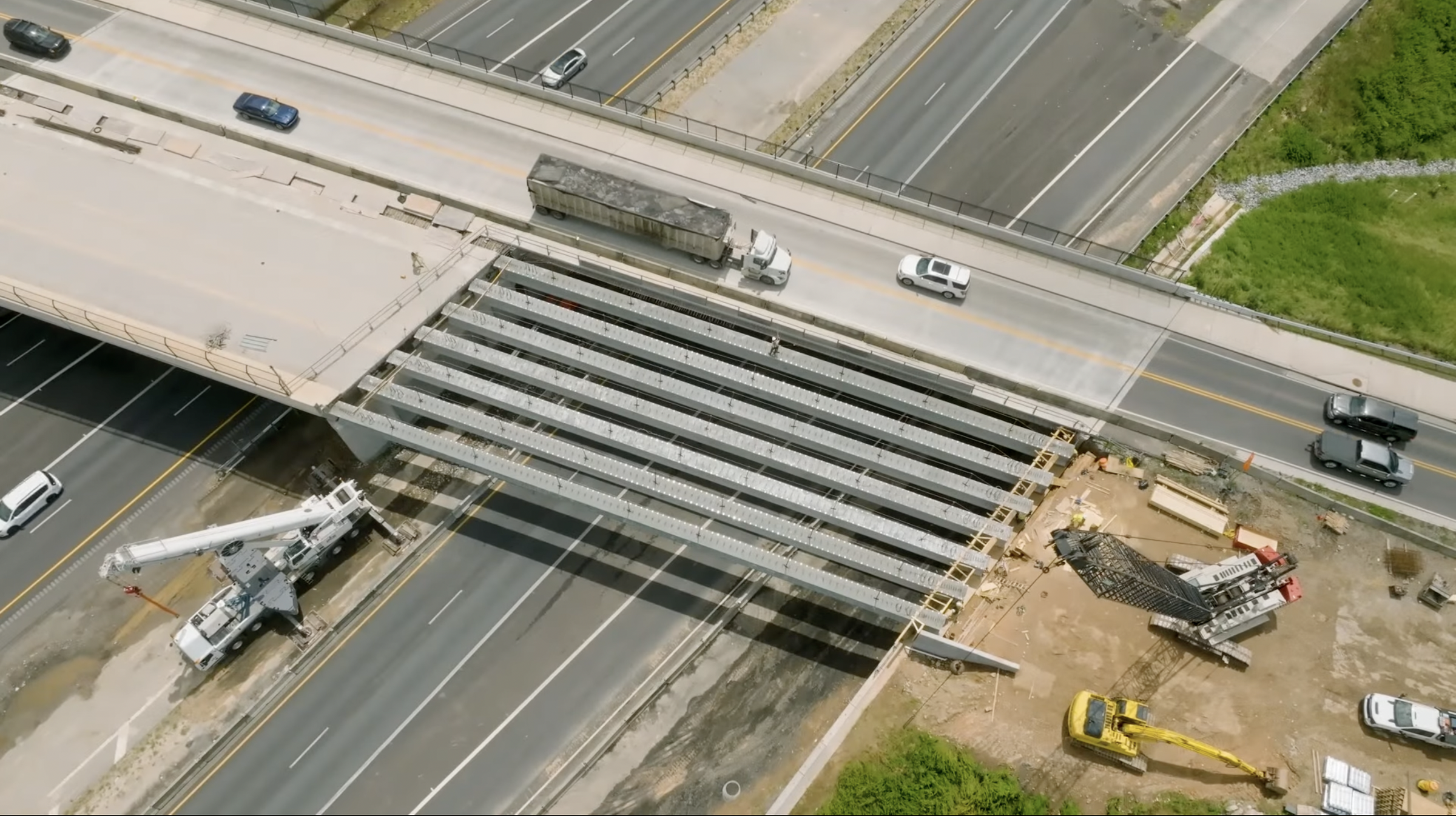 Bridge beams installed at the Exit 18 overpass. What’s next for the ...
