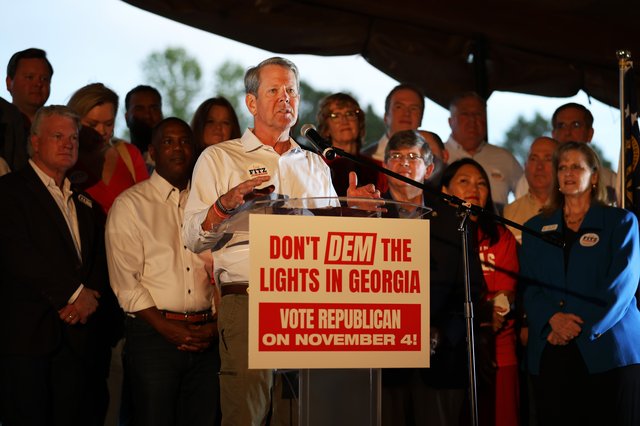 Kemp, GOP officials rally in Forsyth County for Public Service ...