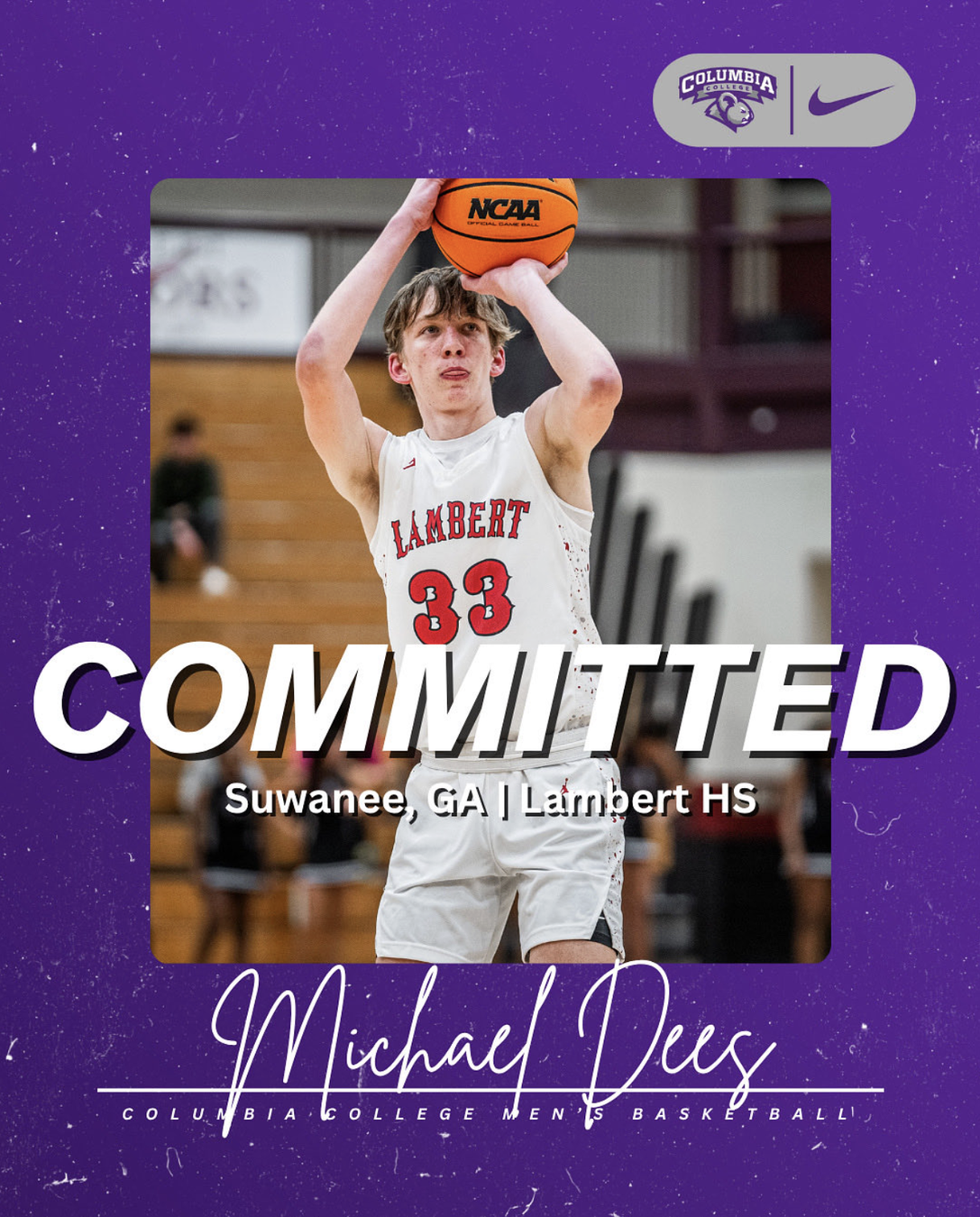 Basketball: Lambert senior Michael Dees announces college commitment ...