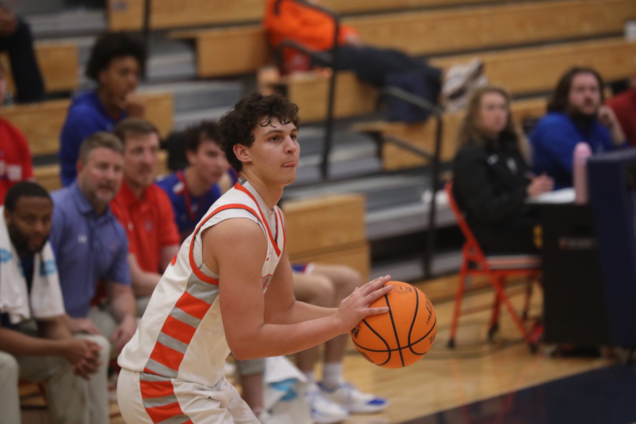 Basketball: Tyler Lesch's historic night lifts East Forsyth to home win ...